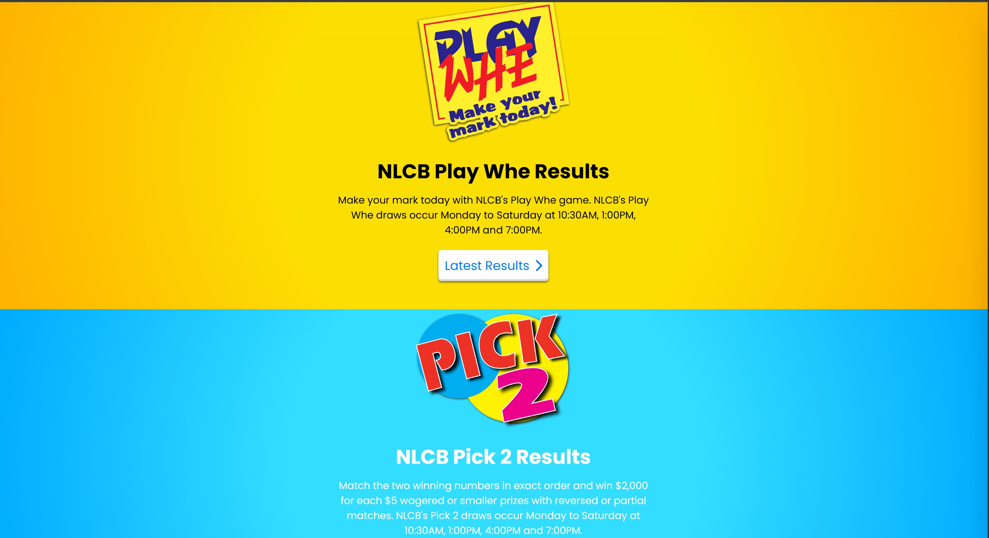 NLCB Results Today - Trinidad and Tobago Lottery Results | Play Whe ...